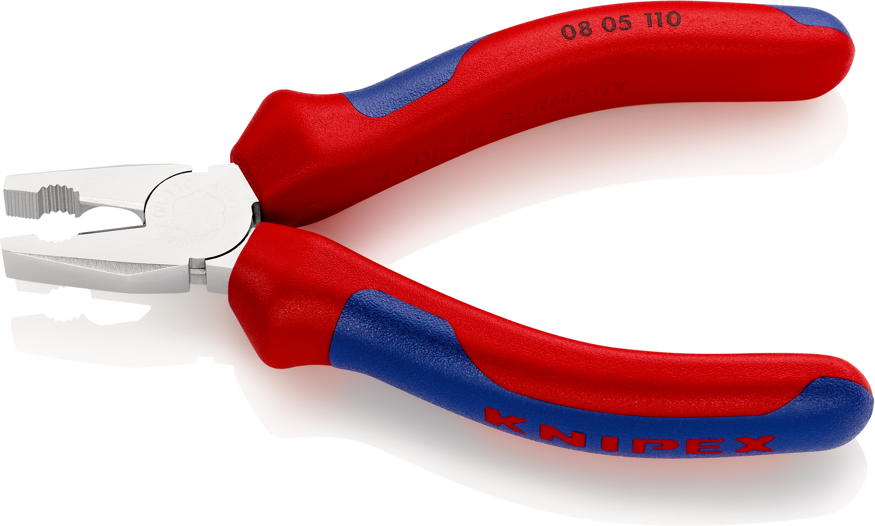KNIPEX mini combination pliers with multi-component handles chrome ...