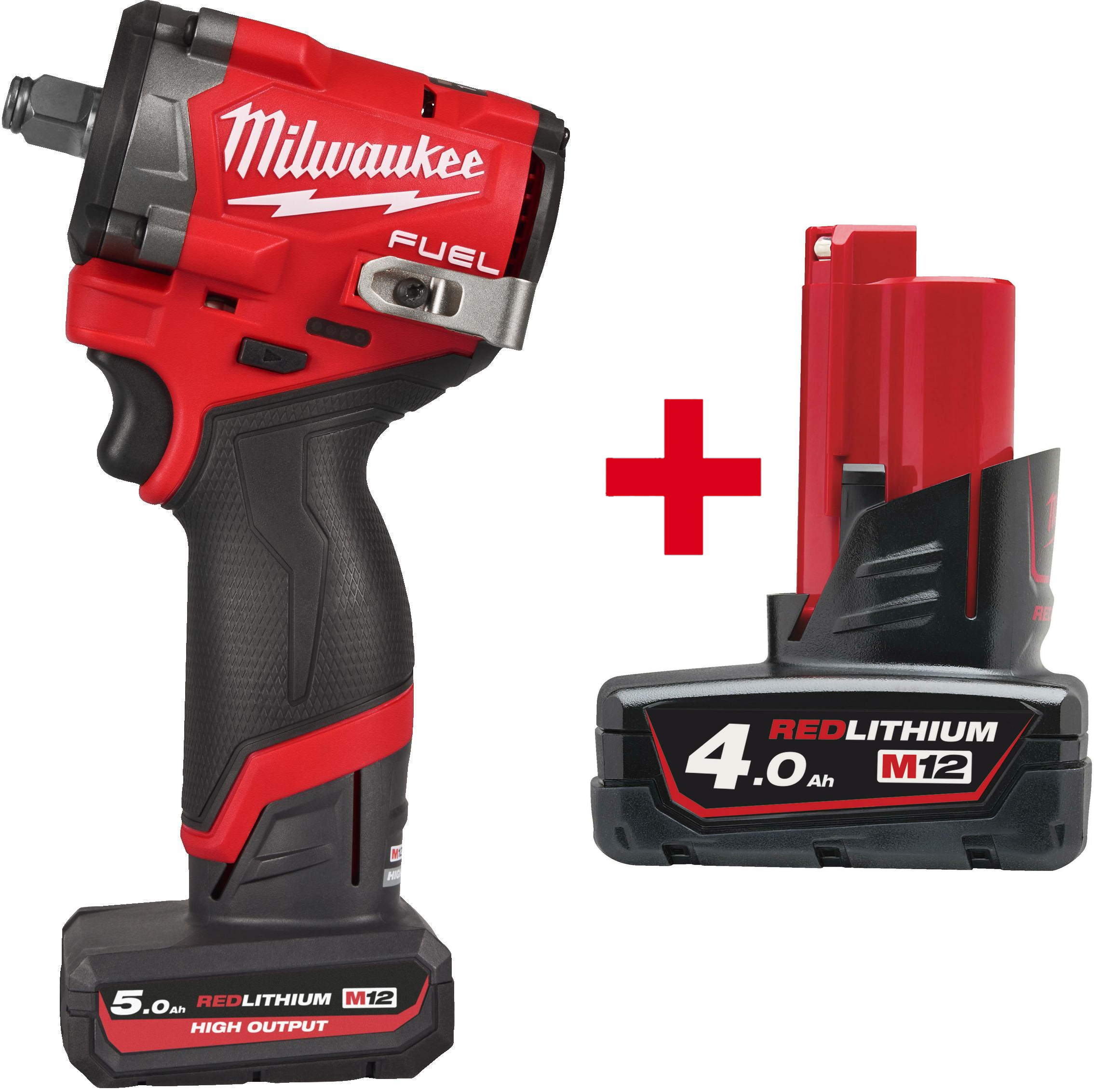 MILWAUKEE M12 FCIWF12G3-502X FUEL cordless impact spanner 1/2" with ...