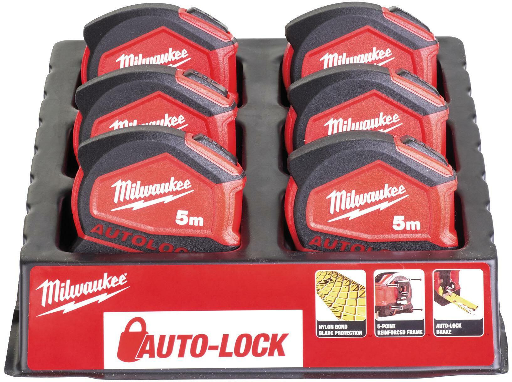 MILWAUKEE 4932464663 tape measure autolock 5 m / 25 mm blade width | Klium