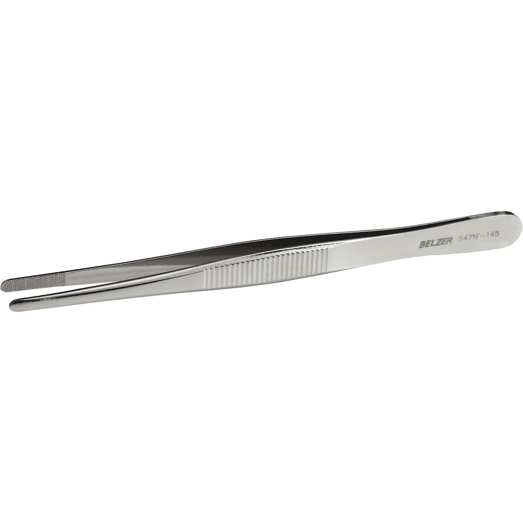 BAHCO 5471 F-145 tweezers for general use, rounded tips, hardened steel ...