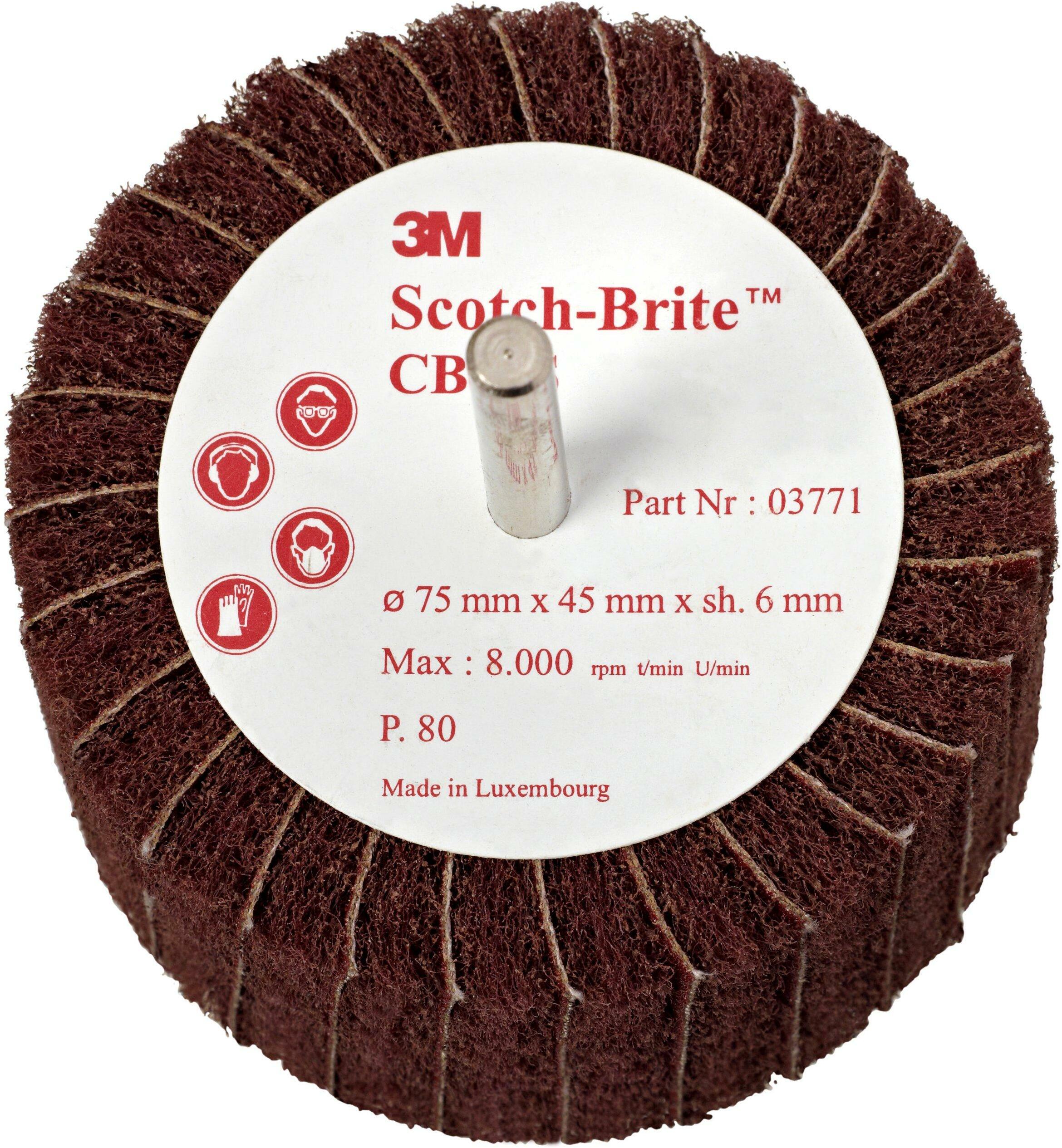 3M - SCOTCH-BRITE 3773 Roloc+ Combi blade brush, Ø 100 mm x 45 mm, 180 ...