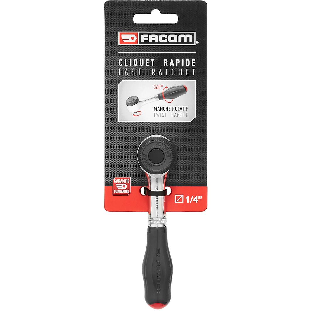FACOM R.360PB ratchet with rotating handle 1/4" | Klium