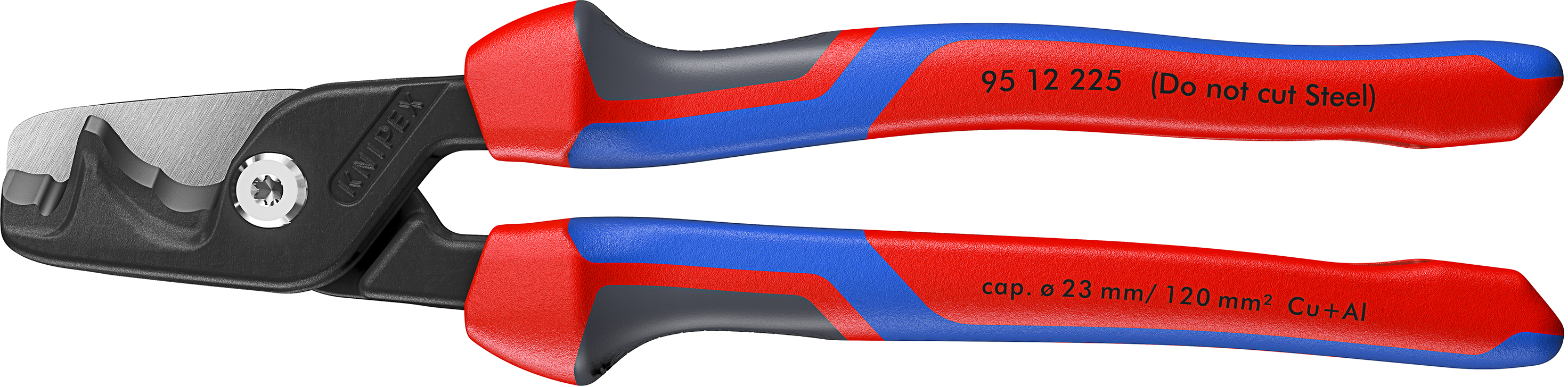 KNIPEX 95 12 225 StepCut XL cable cutters with stepped cutting edge ...