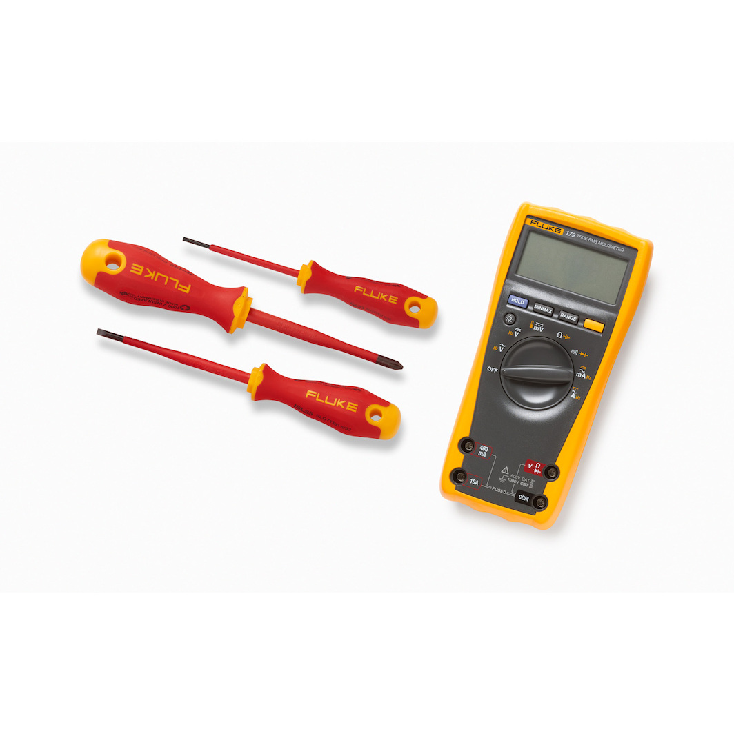 FLUKE IB179L-EGFID digital multimeter 179 + VDE screwdriver set 3-piece ...