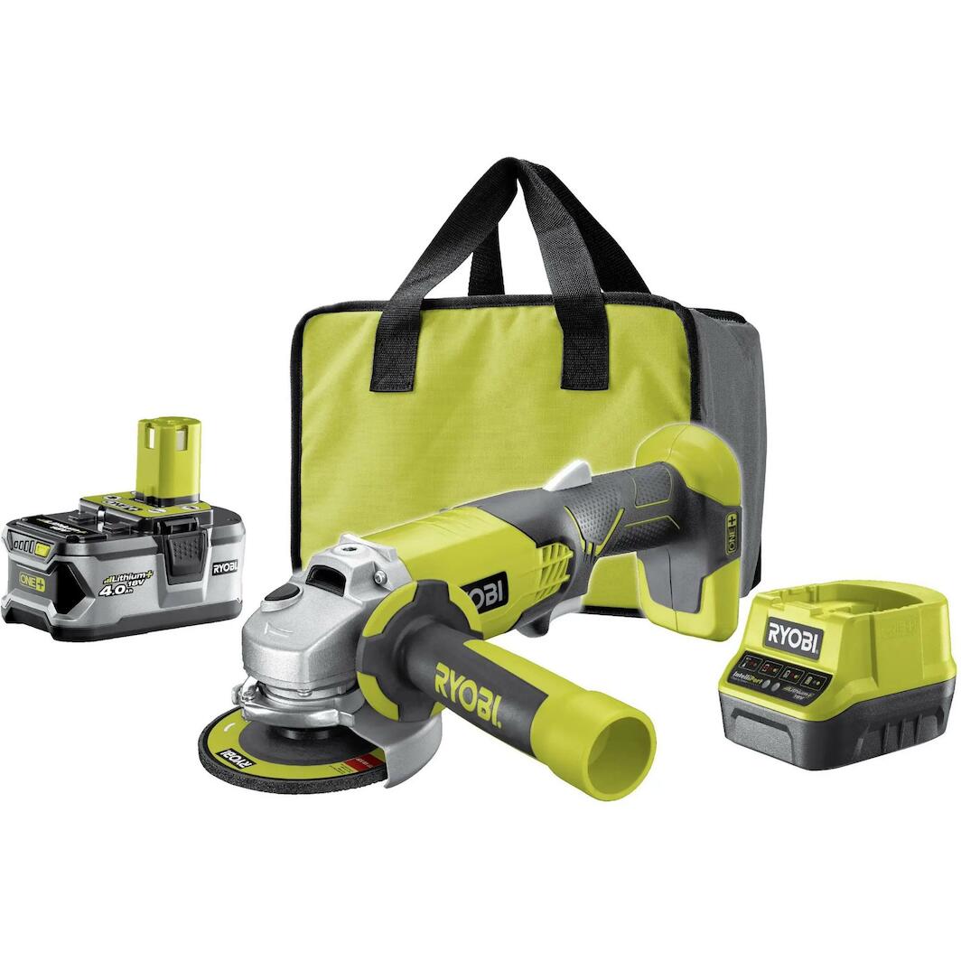 RYOBI R18AG-140S Meuleuse d'angle 18V ONE+ (1x batterie 4.0Ah ...