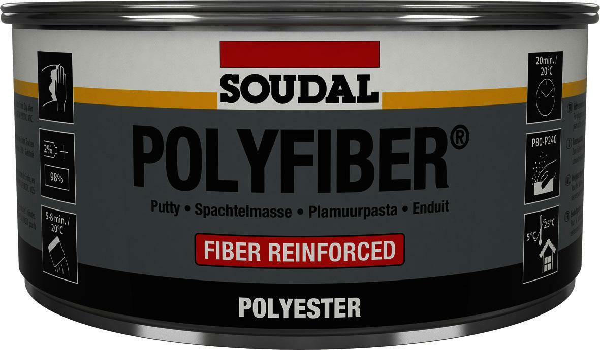 SOUDAL 103434 Polyfibre polyester putty for bodywork (1.5 kg) | Klium