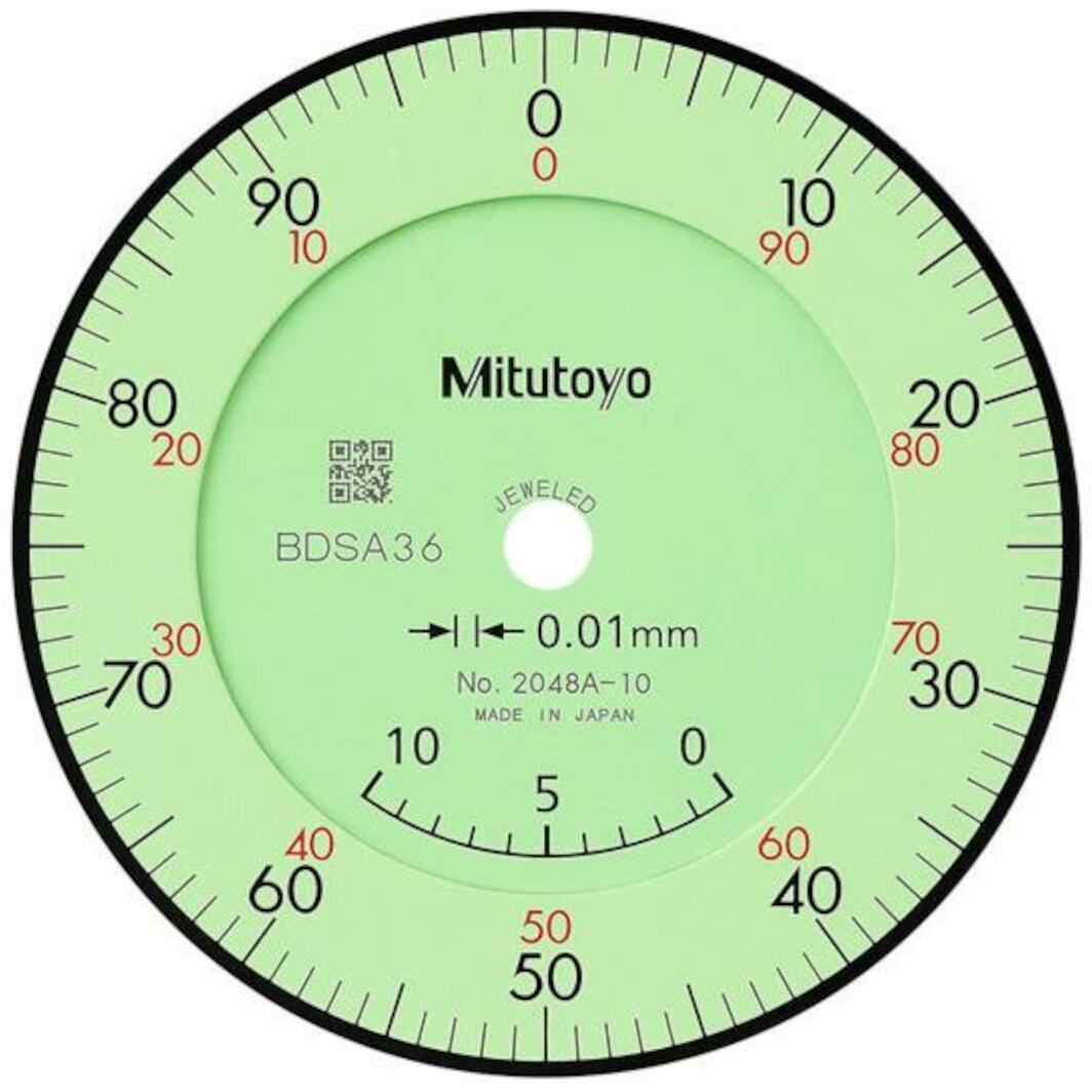 MITUTOYO 2048A-10 dial indicator with fixture, ISO version, adjustable ...