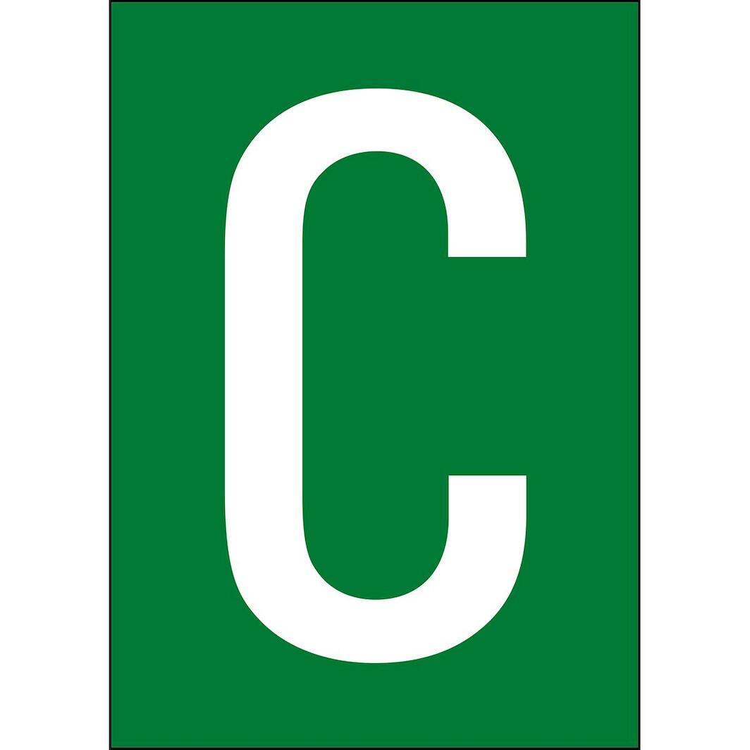 BRADY NL7541A4GR-C label with letter C - DIN A4 format for permanent or ...