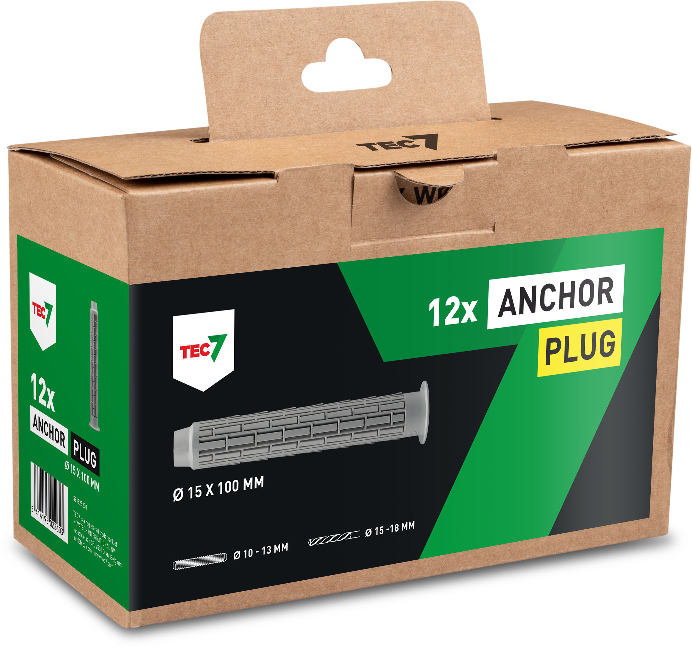 TEC7 591825290 anchor plug with harpoon hooks M13 (15 pcs.) | Klium