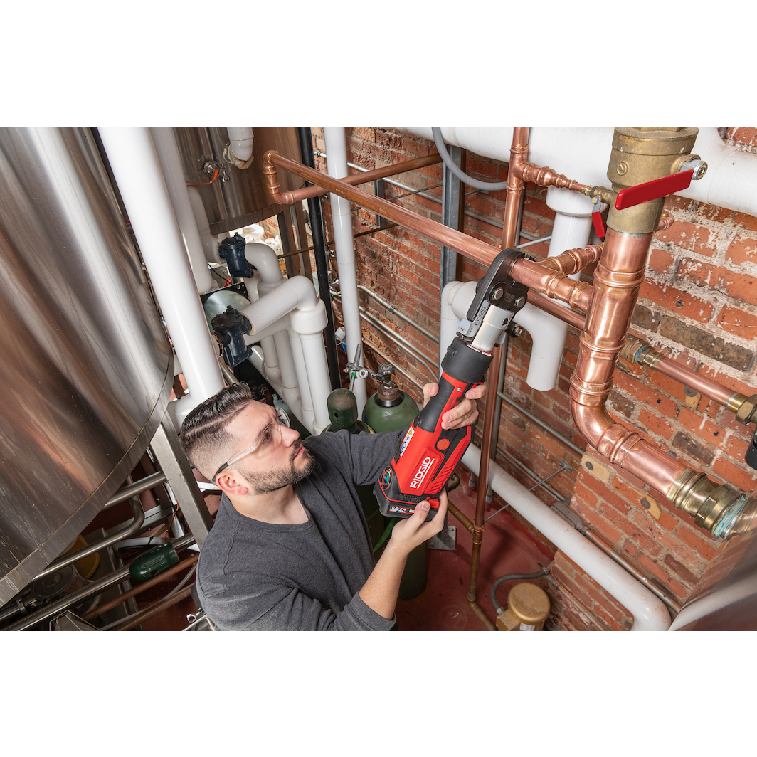 RIDGID RP 351-B 18V cordless press tool 32kN in case (1x 2.5Ah battery ...