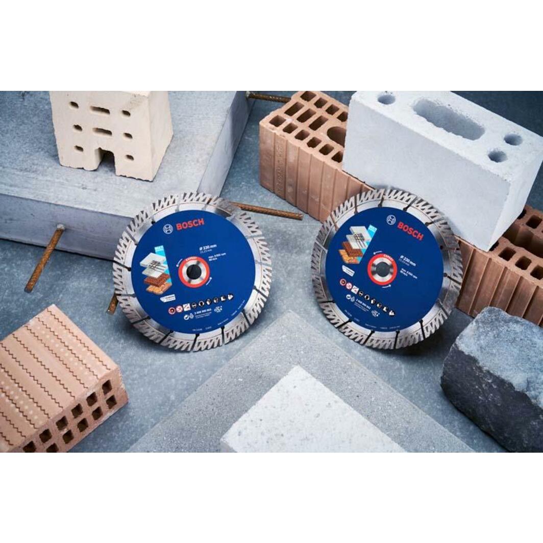BOSCH 061599765L Multi Material diamond wheel 230mm (2 pcs) + backpack ...