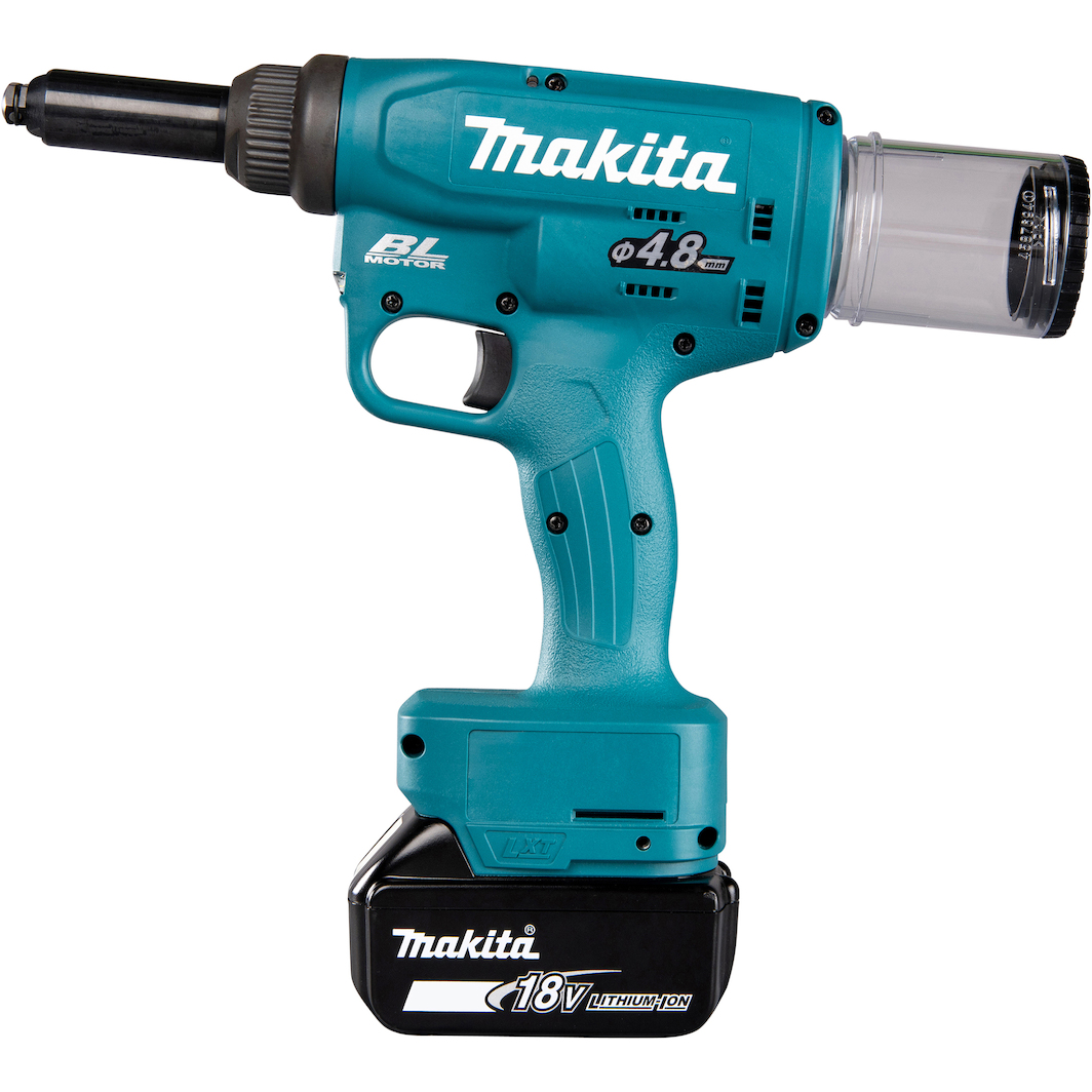 MAKITA DRV150ZJ 18V LXT cordless blind rivet gun up to 6.4mm in MAKPAC ...