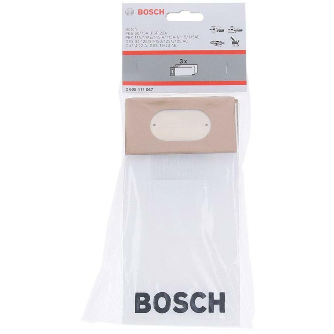 BOSCH 2605411067 paper filter bag for PEX, GEX, PSS, GSS 16/23, PBS 60/ ...