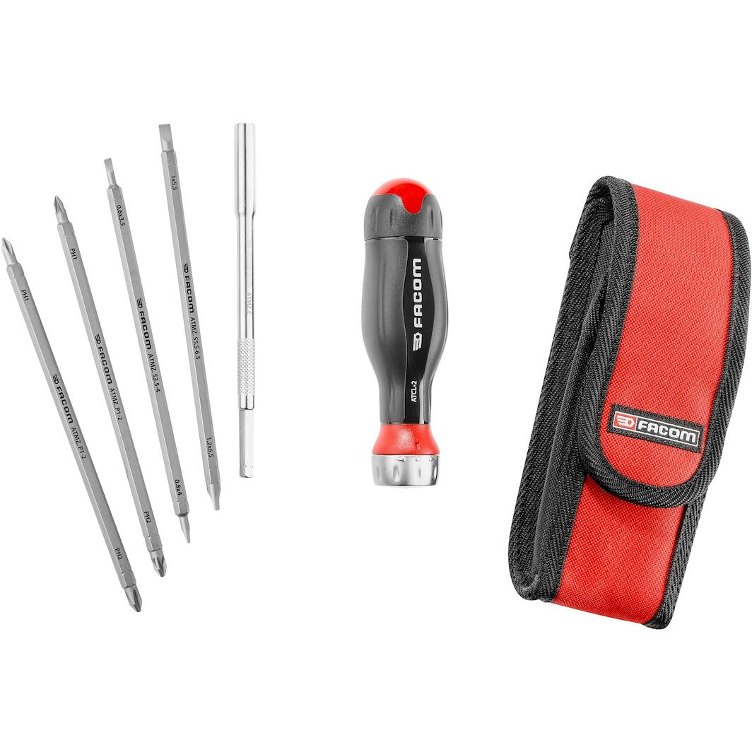 FACOM ATCL.2A5 Protwist bit screwdriver with ratchet and t-handle incl ...