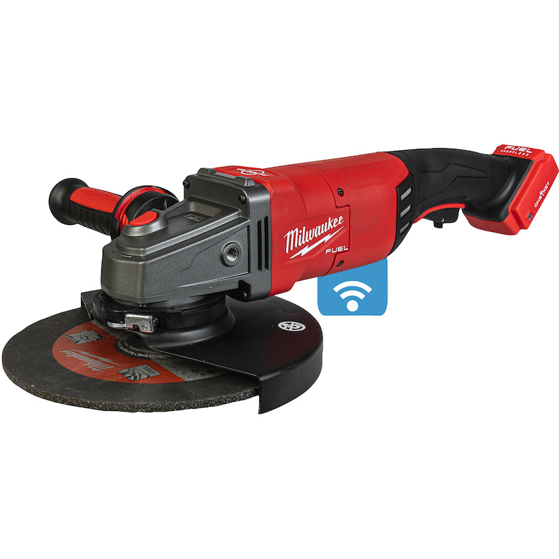 MILWAUKEE M18 FLAG230XPDB 0C FUEL large angle battery grinder 230 mm with paddle switch in case without battery and charger Klium