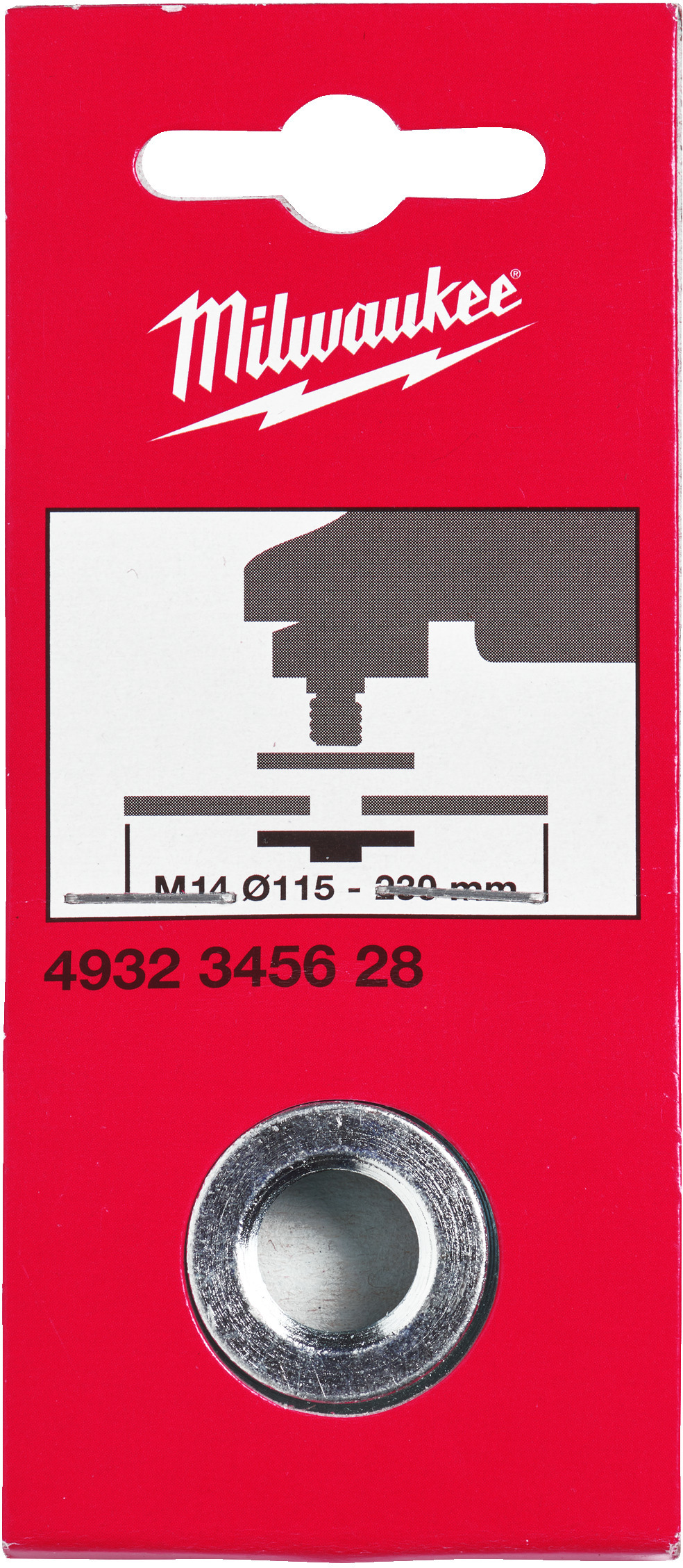 MILWAUKEE 4932345628 flange nut M 14, 3 mm for all angle grinders from ...