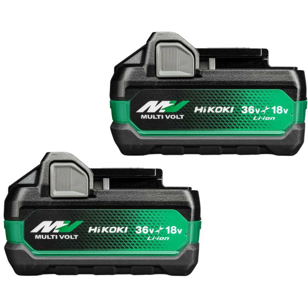 HIKOKI 380207 Twin Pack 2x multi-volt battery (2 x36V 4.0Ah/18V 8.0Ah ...