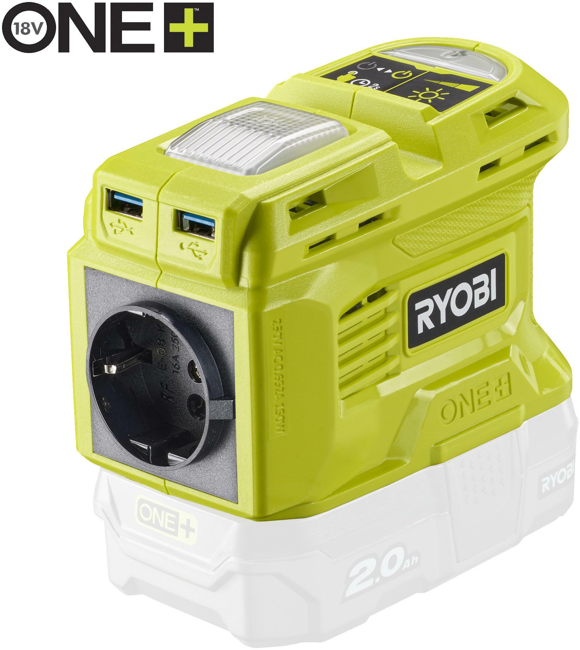 RYOBI RY18BI150B-0 18V ONE+ Gen2 battery inverter 150W (without battery ...