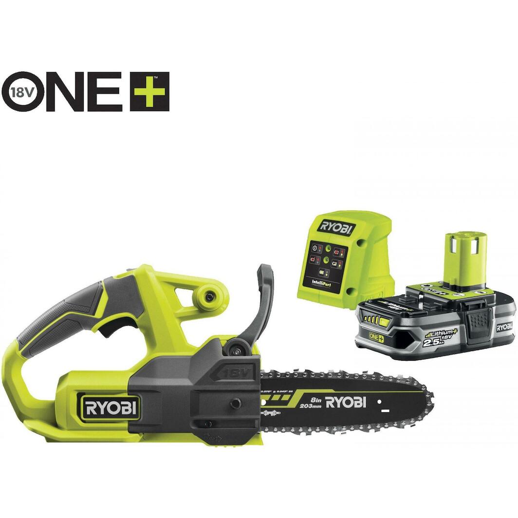 RYOBI RY18CS20A-125 18V ONE+ cordless chainsaw 20cm (1x 2.5Ah battery ...