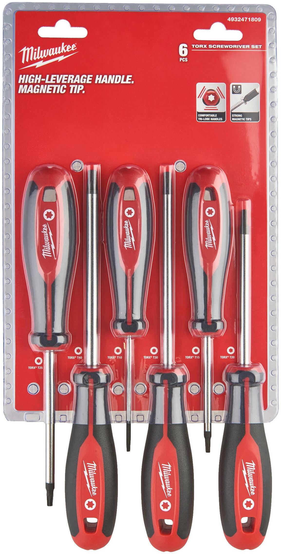 MILWAUKEE 4932471809 Tri-lobe Torx screwdriver set 6-piece | Klium