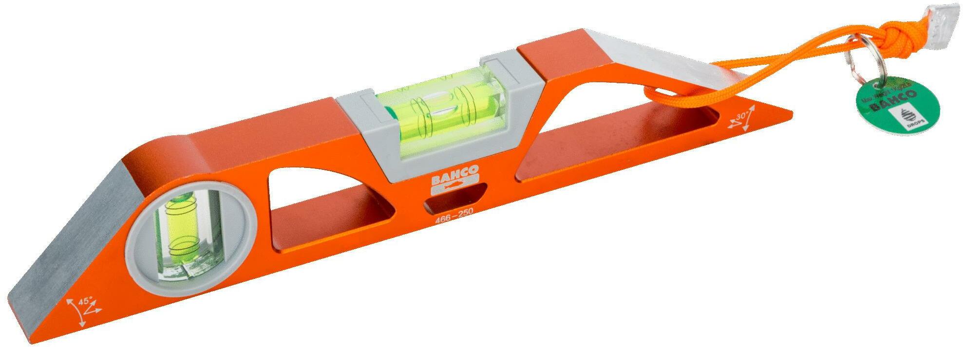 BAHCO TAH466-250 scaffolding spirit level with Dyneema cord aluminium ...