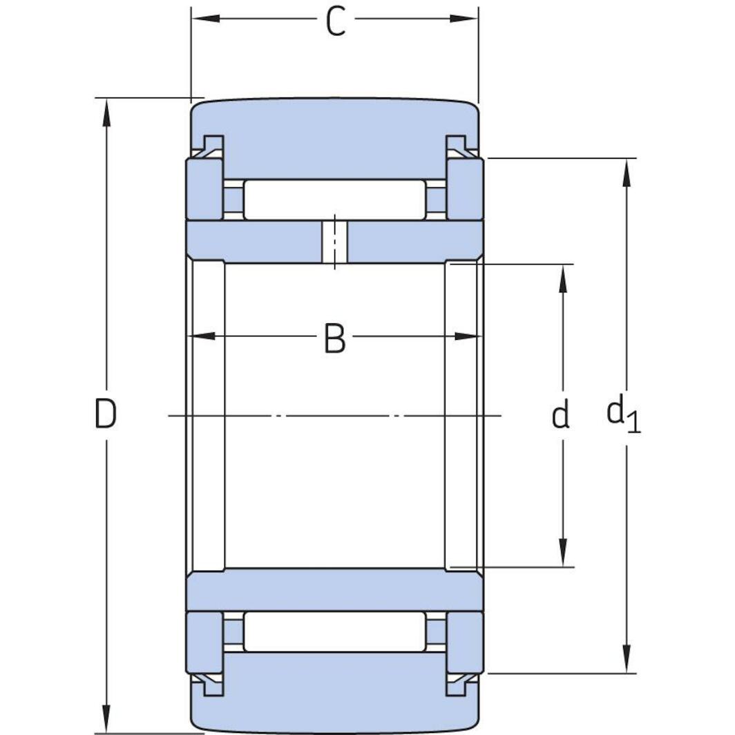 SKF NATR 40 PPA support roller with inner ring and flange seal (Yoke ...