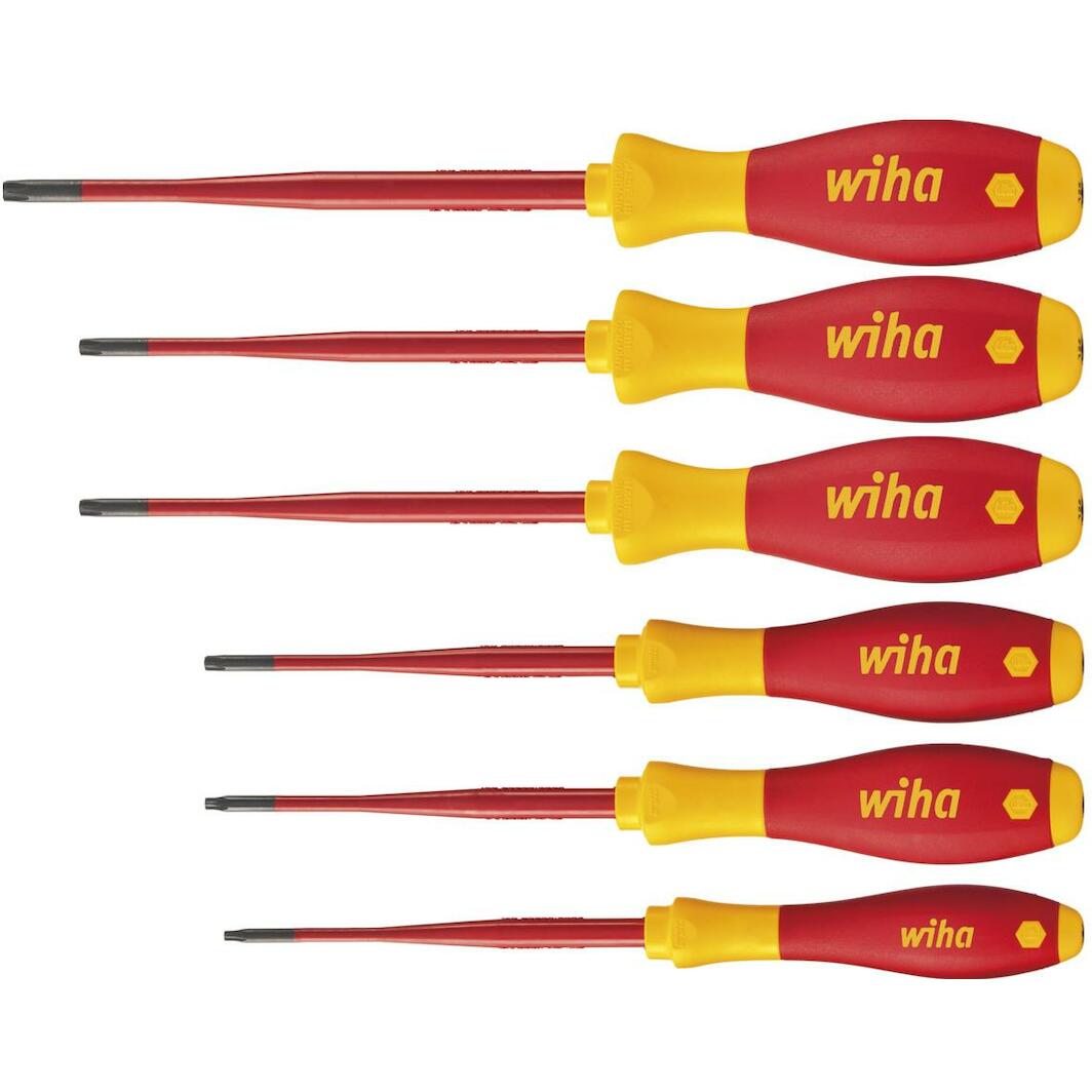 WIHA 3251TRK6 screwdriver set SoftFinish electric slimFix Torx Tamper ...