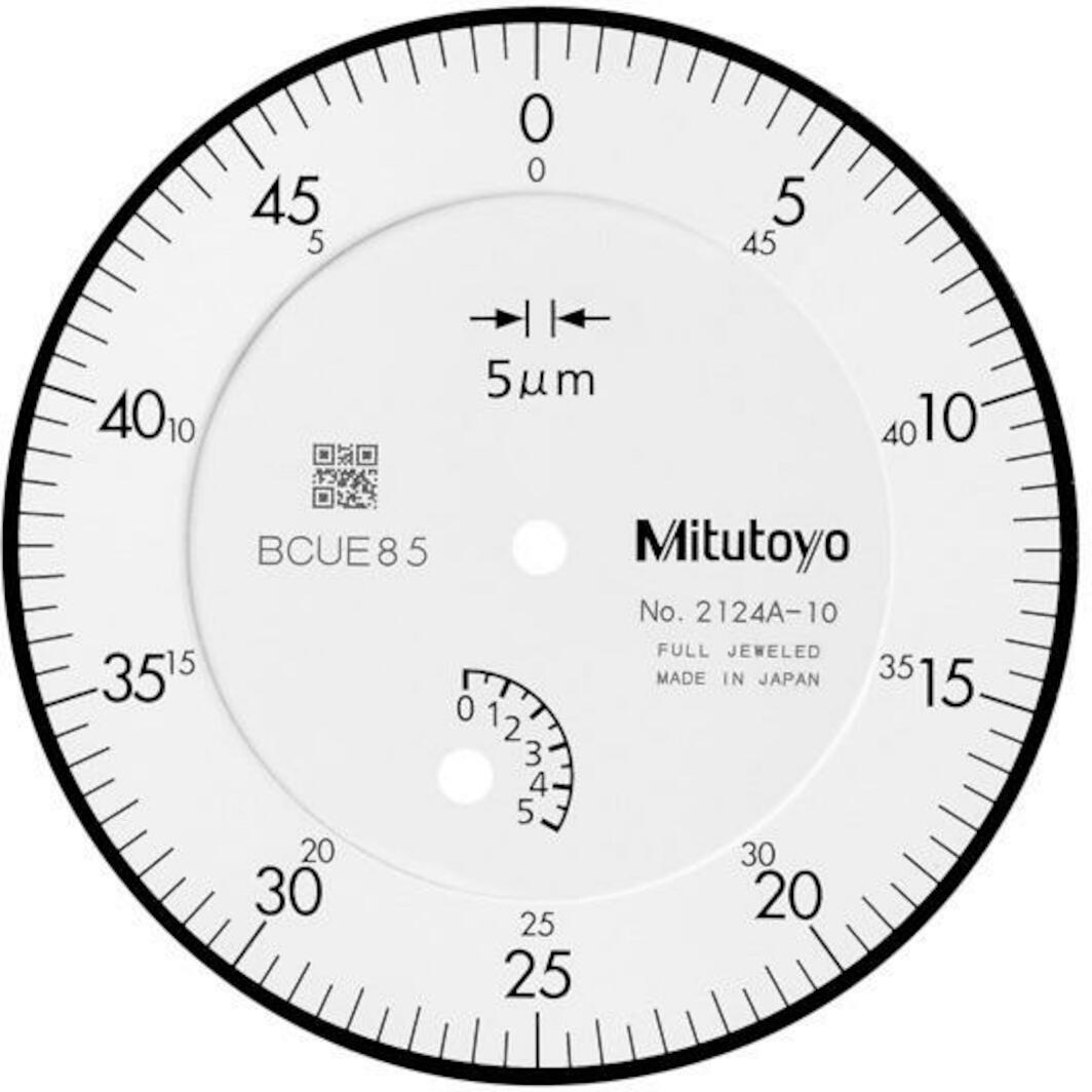 MITUTOYO 2124A-10 dial indicator with fixture, ISO version, precious ...