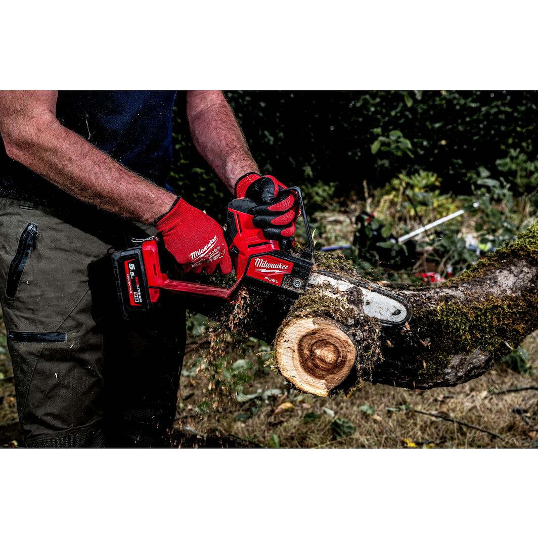 MILWAUKEE M18 FHS20-552 FUEL HATCHET cordless pruning chainsaw 20cm (2x ...