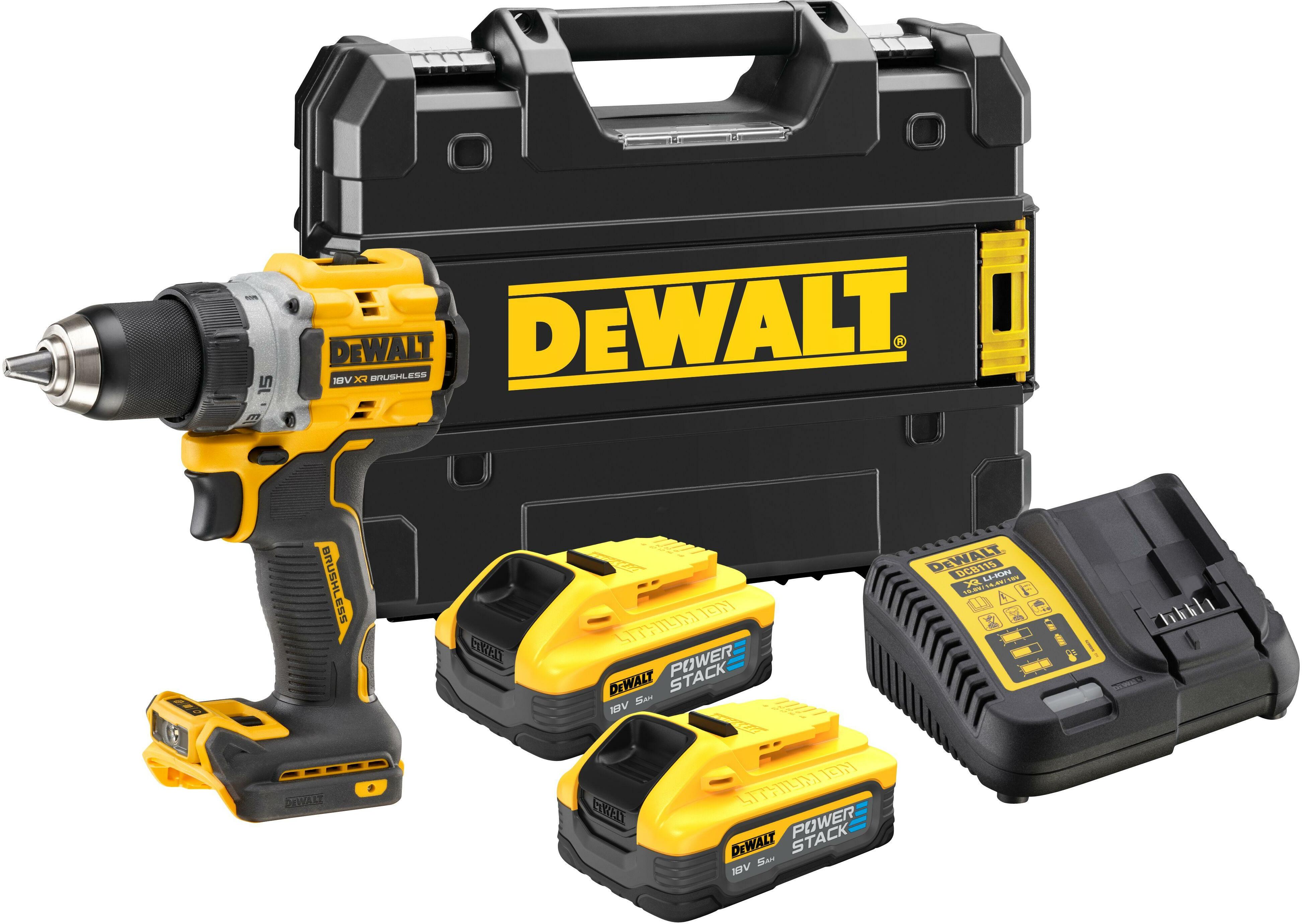 DEWALT DCD800H2T-QW 18V XR Brushless compact cordless drill in TSTAK ...