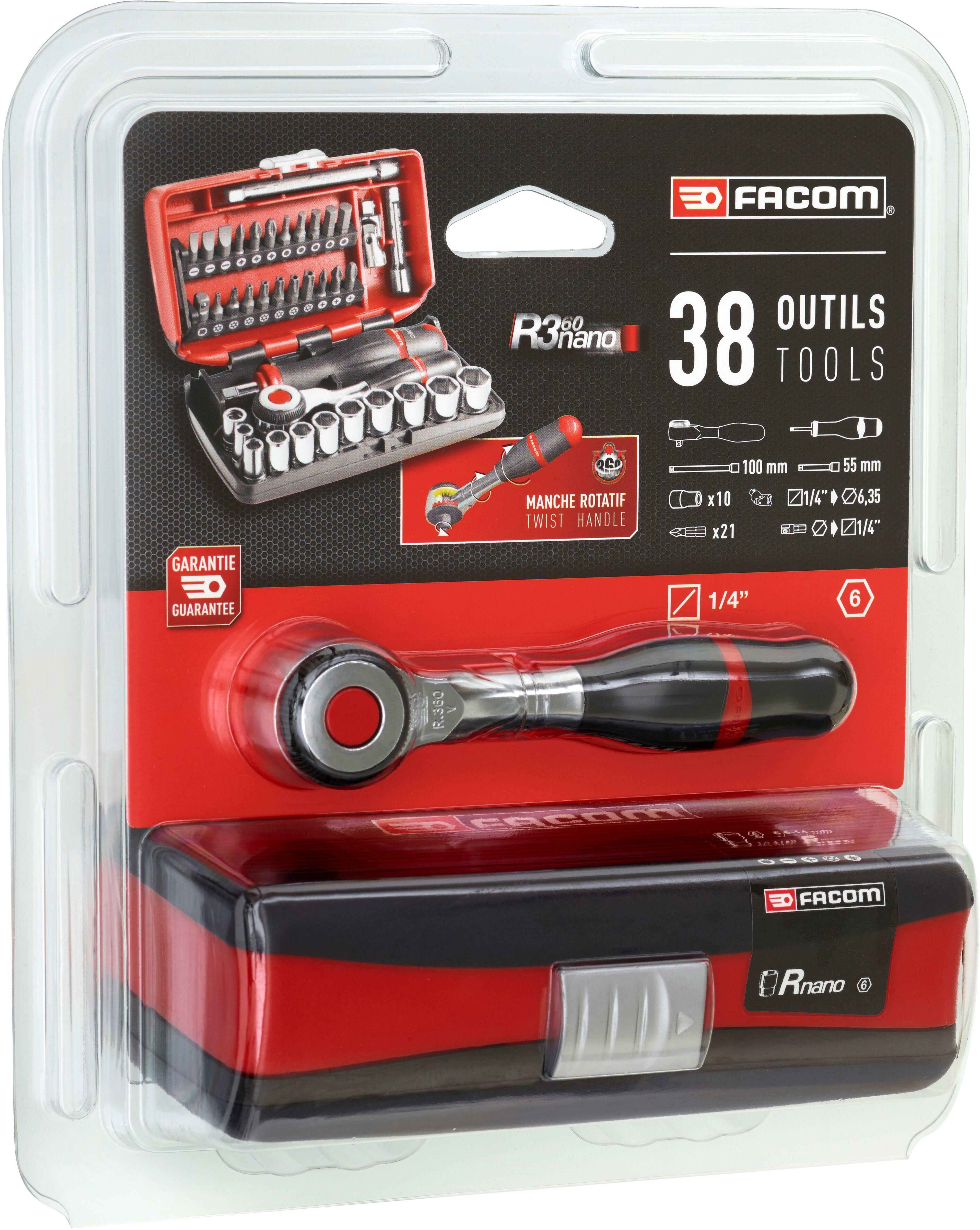 FACOM R.360NANO-U112 case with sockets 1/4 nano in inches | Klium