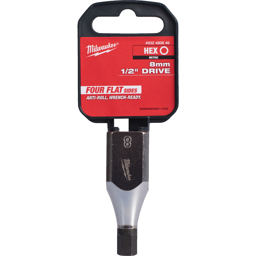 MILWAUKEE 4932480846 cap 1/2" FOUR FLAT Hex 8 mm | Klium