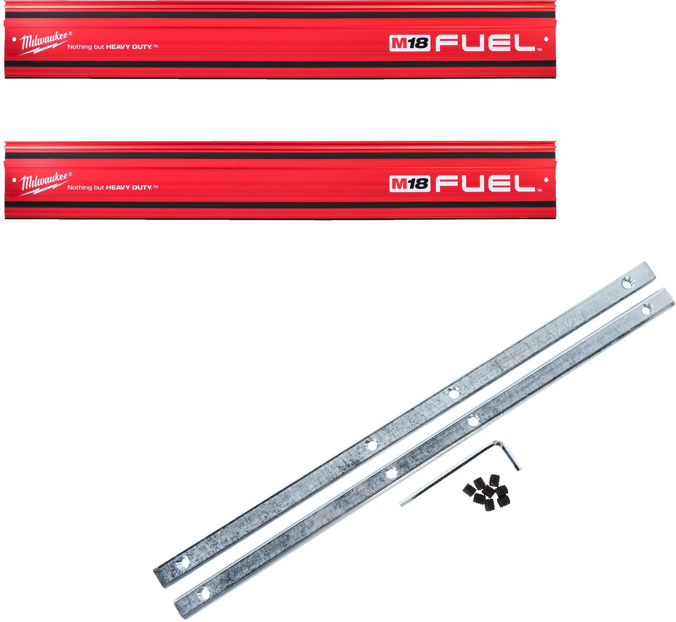 MILWAUKEE 4932480906 set of guide rails 1400 mm 2-piece with connecting ...