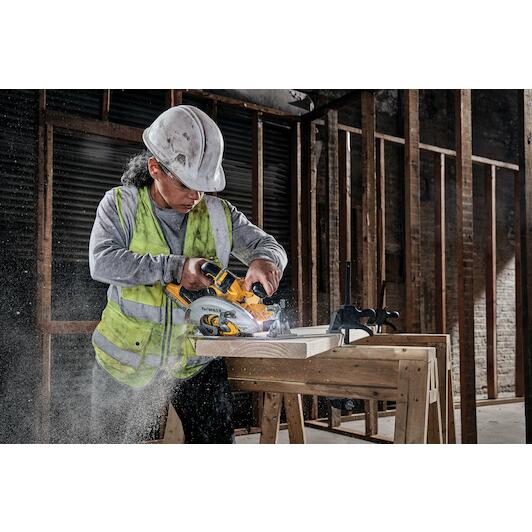 DEWALT DCS573H2T QW 18V XR FLEXVOLT Advantage cordless circular saw 67mm 190mm in TSTAK case 2x 5.0Ah POWERSTACK battery char Klium