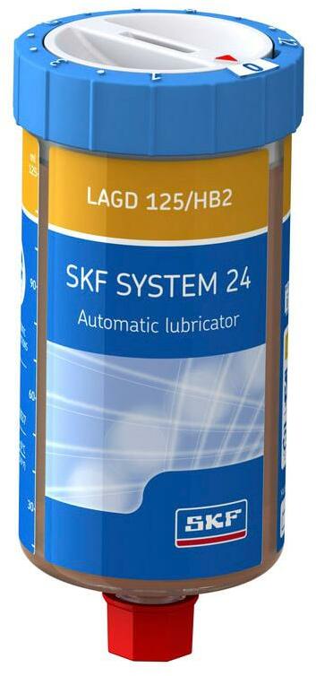 SKF LAGD 125/HB2 gas-powered automatic single-point lubrication system with LGHB 2 grease 125 ml ...