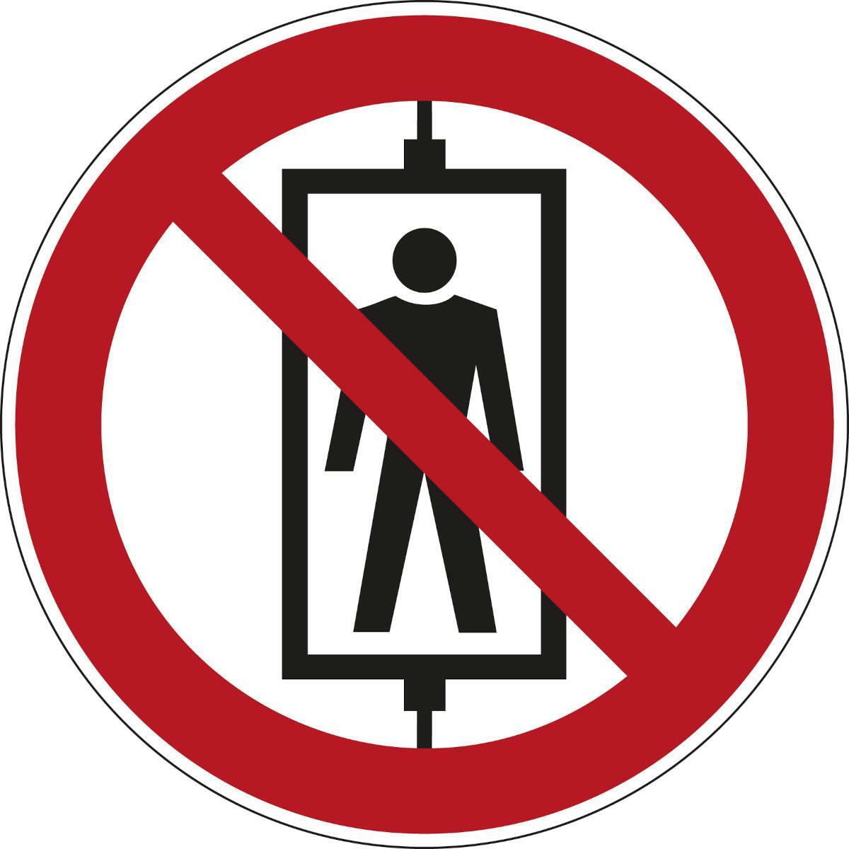 BRADY 250033 prohibition pictogram - passenger transport prohibited ...