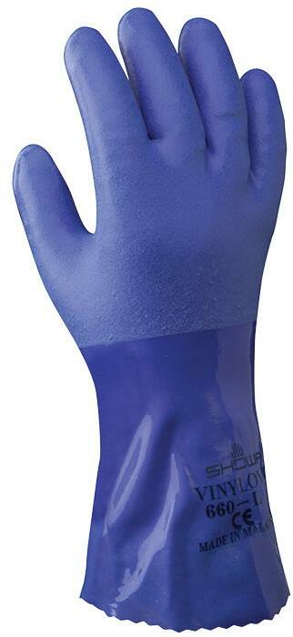 SHOWA 660 gloves 300mm long blue - 660 10/XL 300MM | Klium