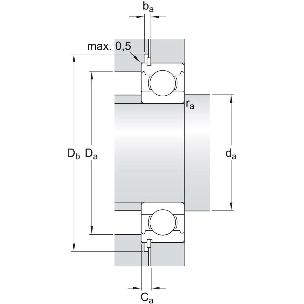 SKF 7212 BEGAM single-row angular contact ball bearing 60 x 110 x 22 mm ...