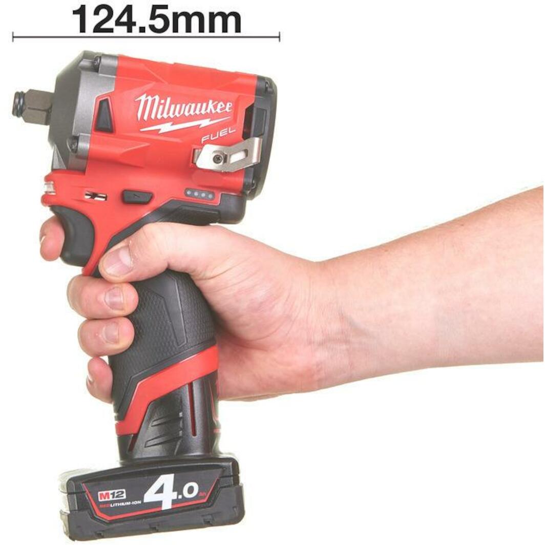 MILWAUKEE M12 FIWF12-0 FUEL subcompact cordless impact spanner 1/2 ...