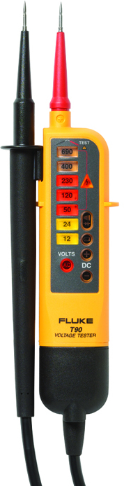 FLUKE T90 two-pole voltage and continuity tester - 4016945 | Klium