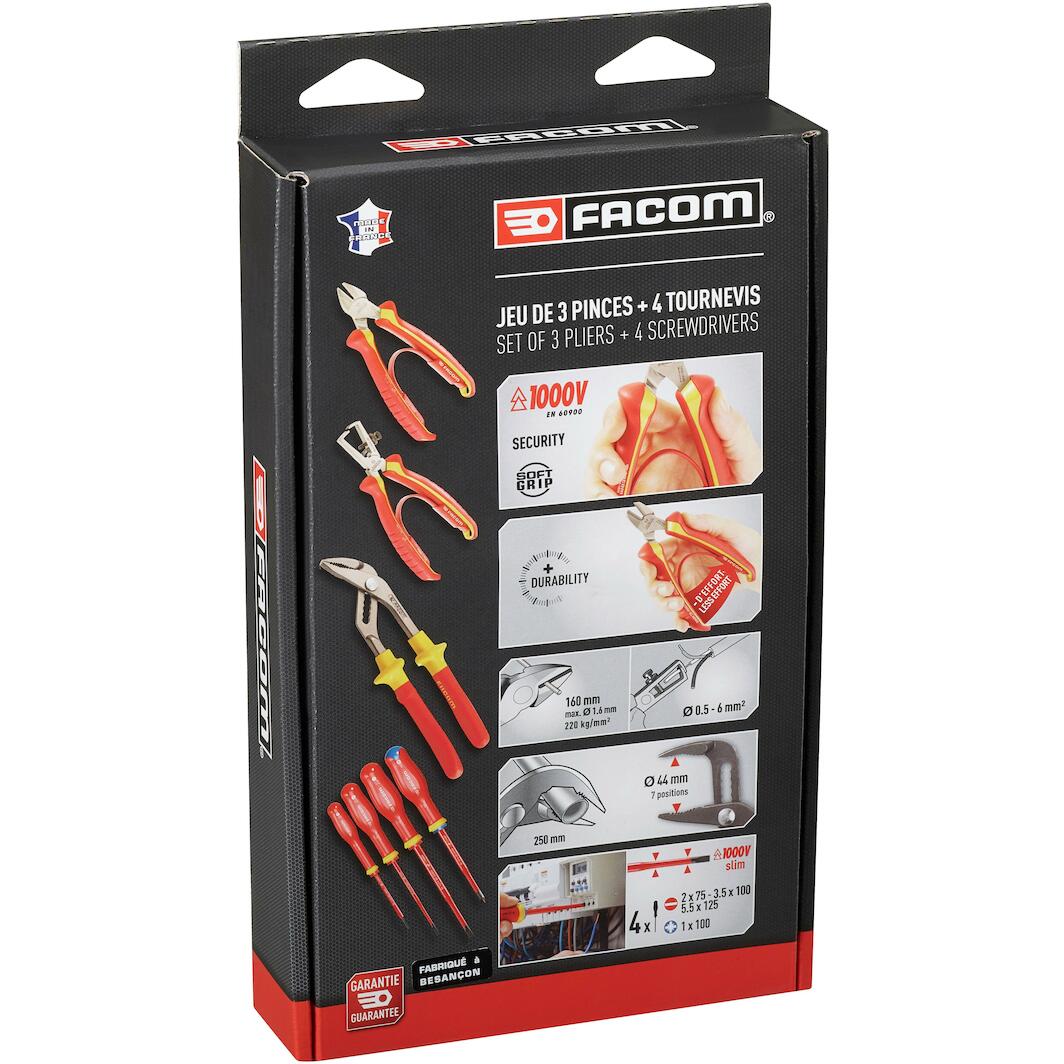 FACOM VE.A2PB S&P 1000V insulated 7-piece tool set | Klium