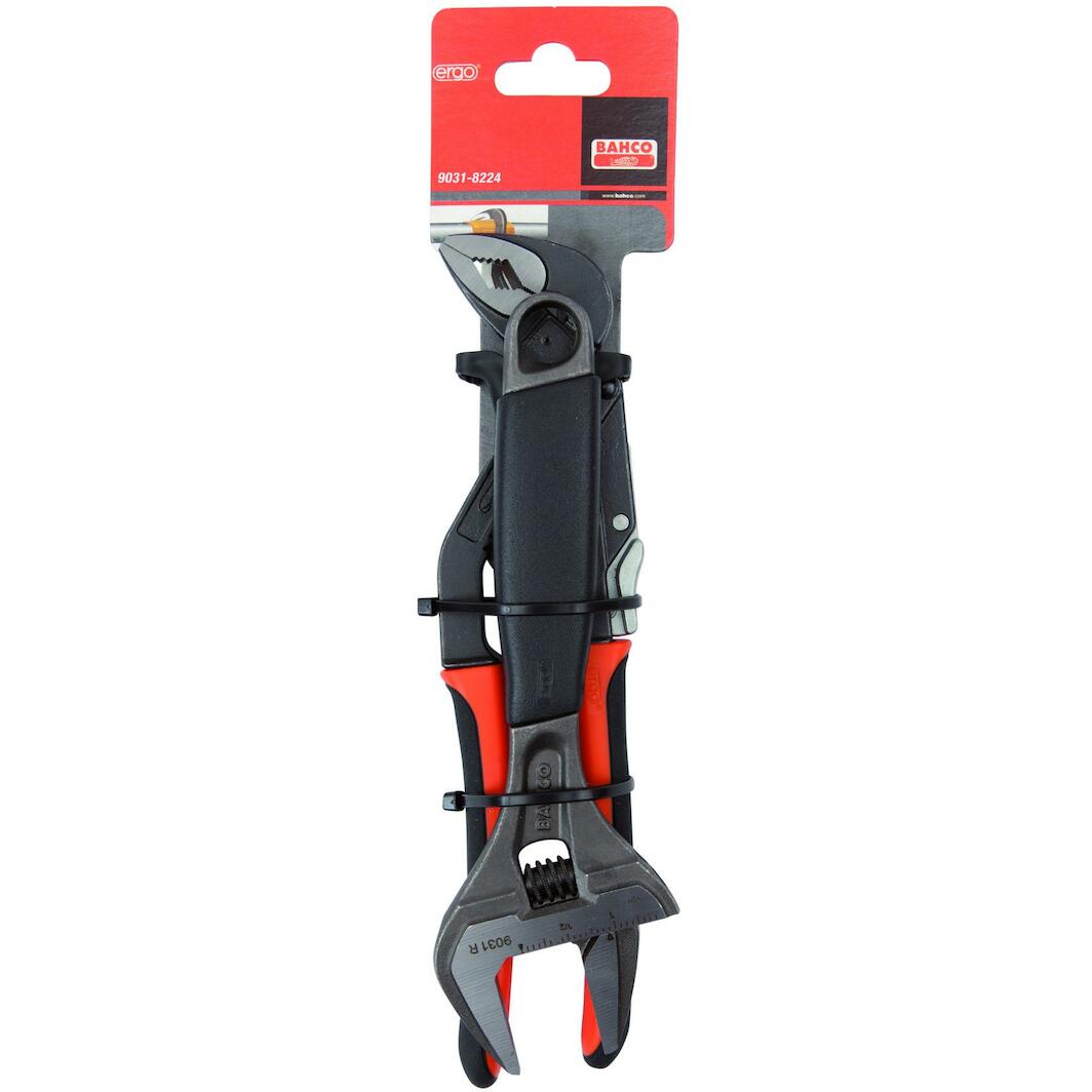 BAHCO 9031-8224 tool set ERGO with water pump pliers and spanner 2 ...
