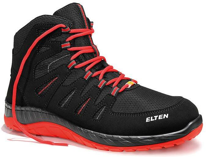 ELTEN MADDOX ESD S3S safety shoe half-high (black/red) - 769561-42 | Klium