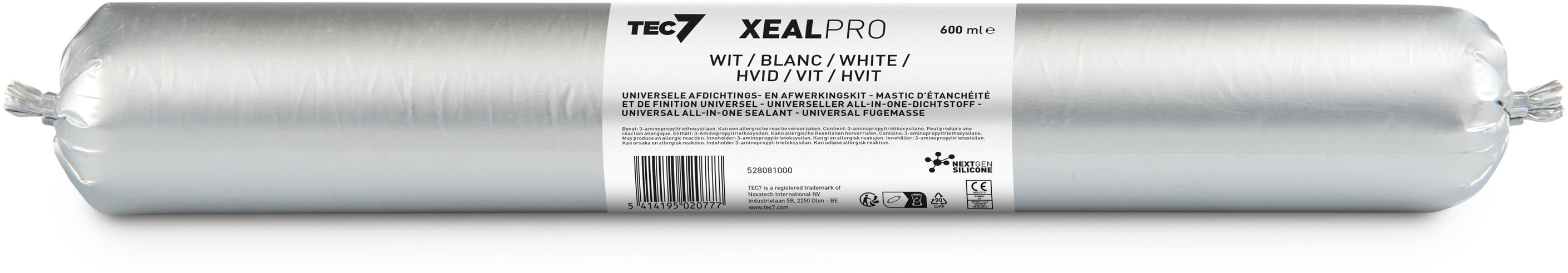 TEC7 XEALPRO sealant white (600 ml sausage) - 528081000 | Klium