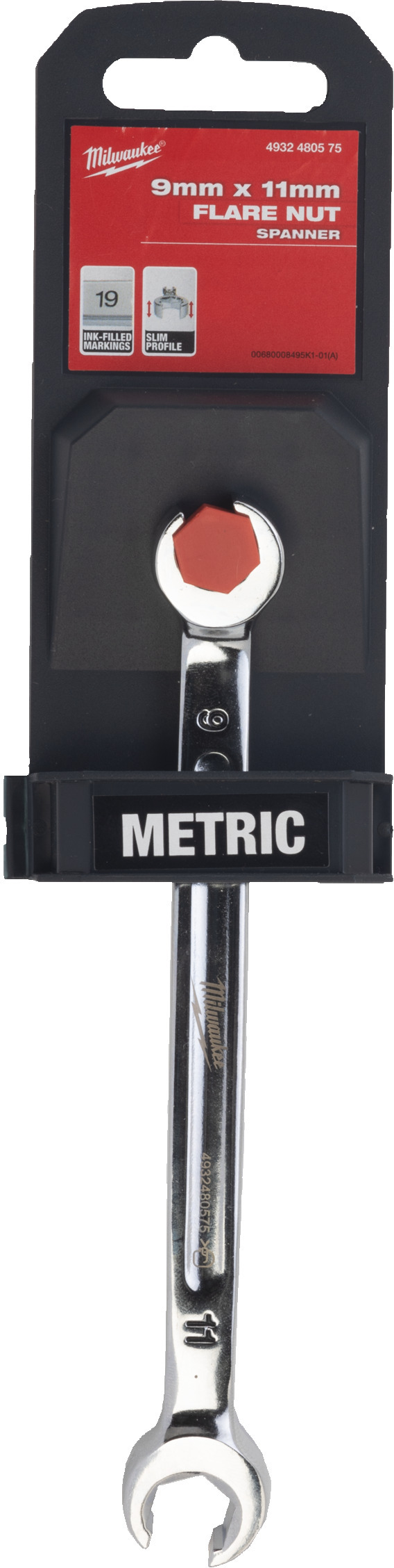 MILWAUKEE 4932480575 ring spanner open 9 x 11 mm | Klium