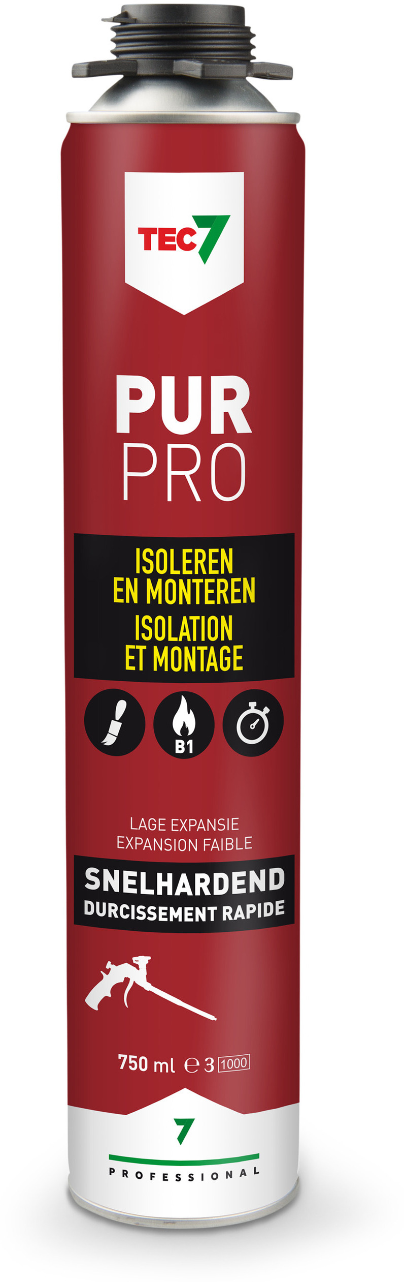 TEC7 PUR Pro insulation and mounting foam (750 ml) - 670005000 | Klium