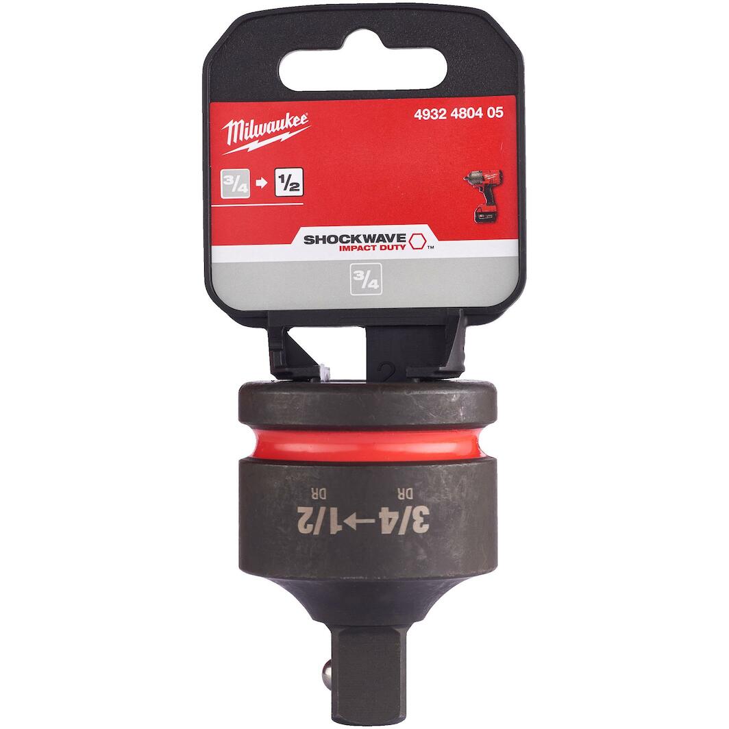 MILWAUKEE 4932480405 SHOCKWAVE IMPACT DUTY adapter 3/4" to 1/2" | Klium