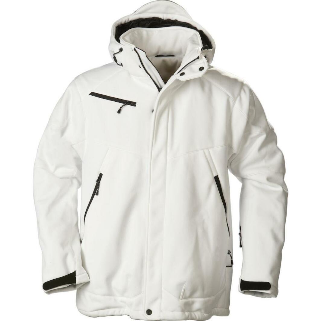 PRINTER SKELETON lined softshell jacket white - 2261035-100-10 | Klium