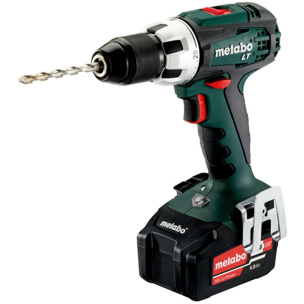 METABO BS 18 LT cordless drill driver in metaBOX 145 (2x 4.0Ah battery ...
