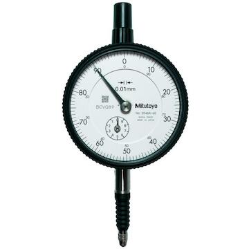MITUTOYO 2046AB-60 dial indicator with flat back ISO Type IP64 10mm 0 ...